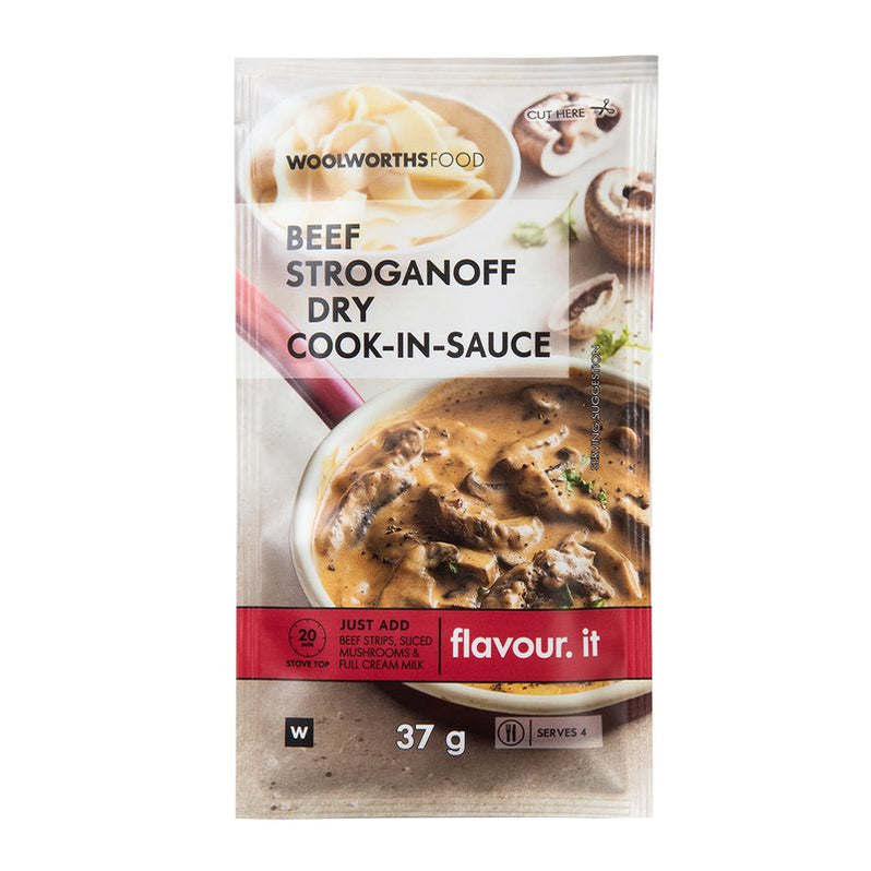 Woolworths Beef Stroganoff Dry Cook-in-Sauce 37g — WELKOM USA