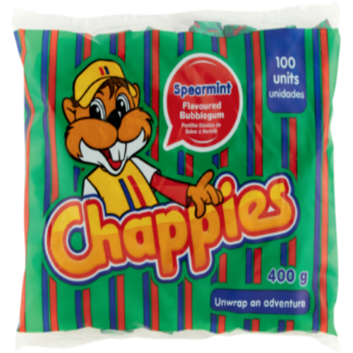Chappies Bubble Gum Spearmint, 100pcs Bag — WELKOM USA