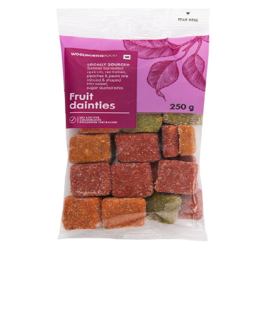 Woolworths Dried Fruit Dainties 250g — WELKOM USA