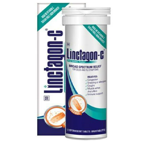 Linctagon-C Orange Effervescent Tablets (20 tablets) — WELKOM USA