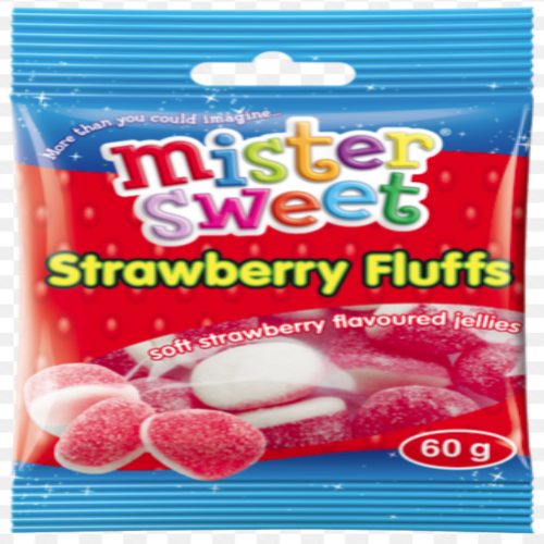 Mr Sweet Strawberry Fluffs 60g Bag — WELKOM USA