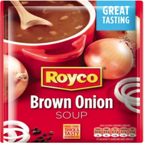 Royco Soup Brown Onion 45g Sachet — WELKOM USA