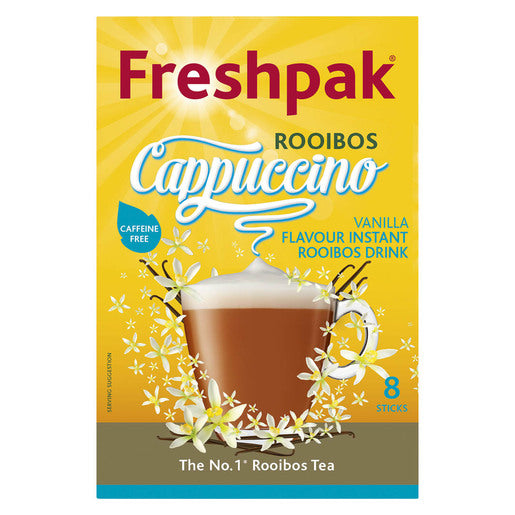 Freshpak Vanilla Flavoured Instant Rooibos Tea Cappuccino Sachet 8 x 2 ...